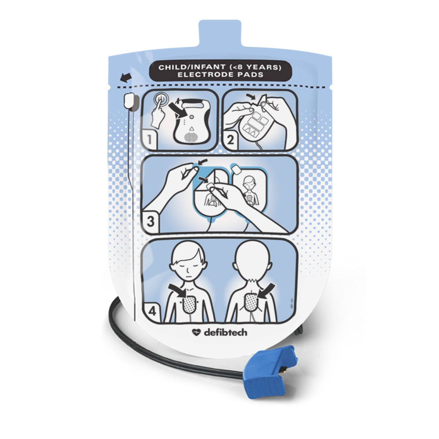 Defibtech Lifeline AED Child Paediatric Defib Pads (DDP-200P)