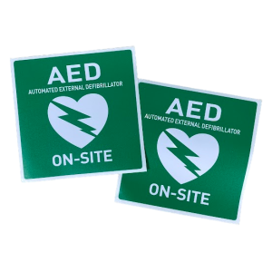 AED ON-SITE Stickers [Pack/2] - Defibshop