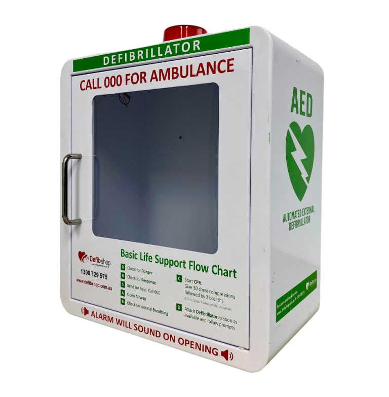 Defibshop Outdoor AED Cabinet & Stand Combo *IN STOCK*