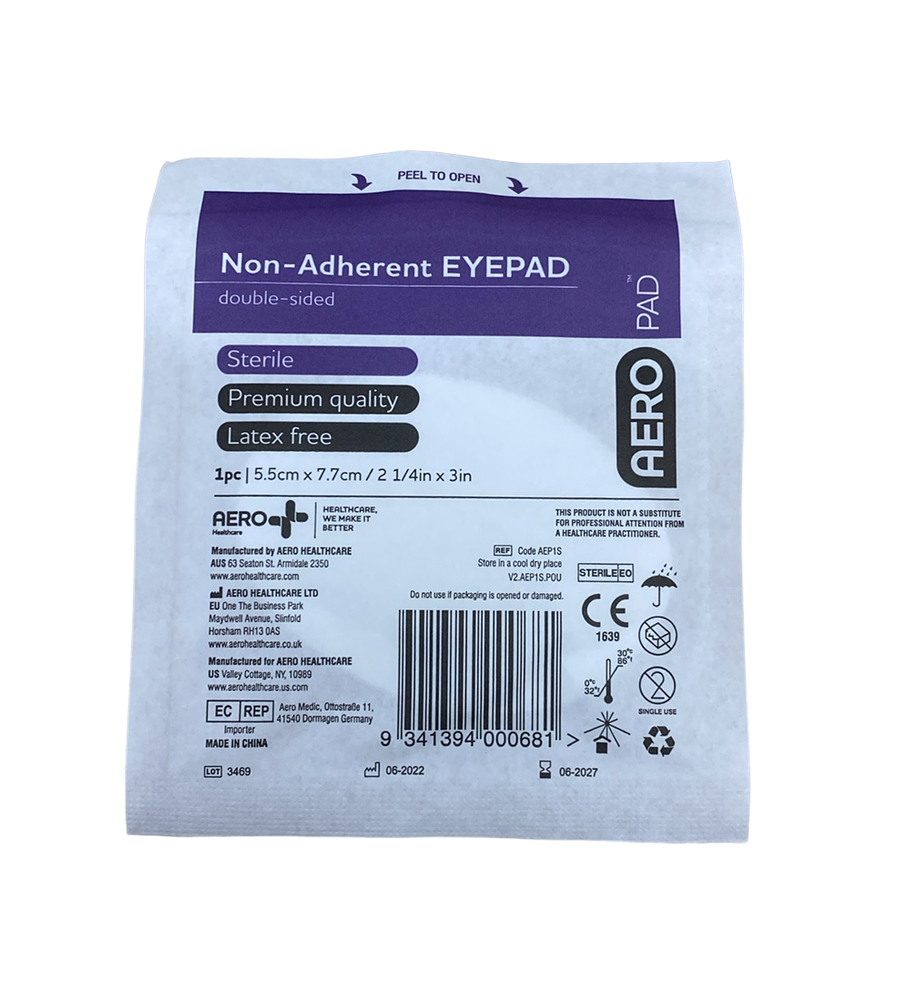 AEROPAD Non-Adherent Eye Pads 5.5cm x 7.7cm [1 unit] (AEP1S-I)