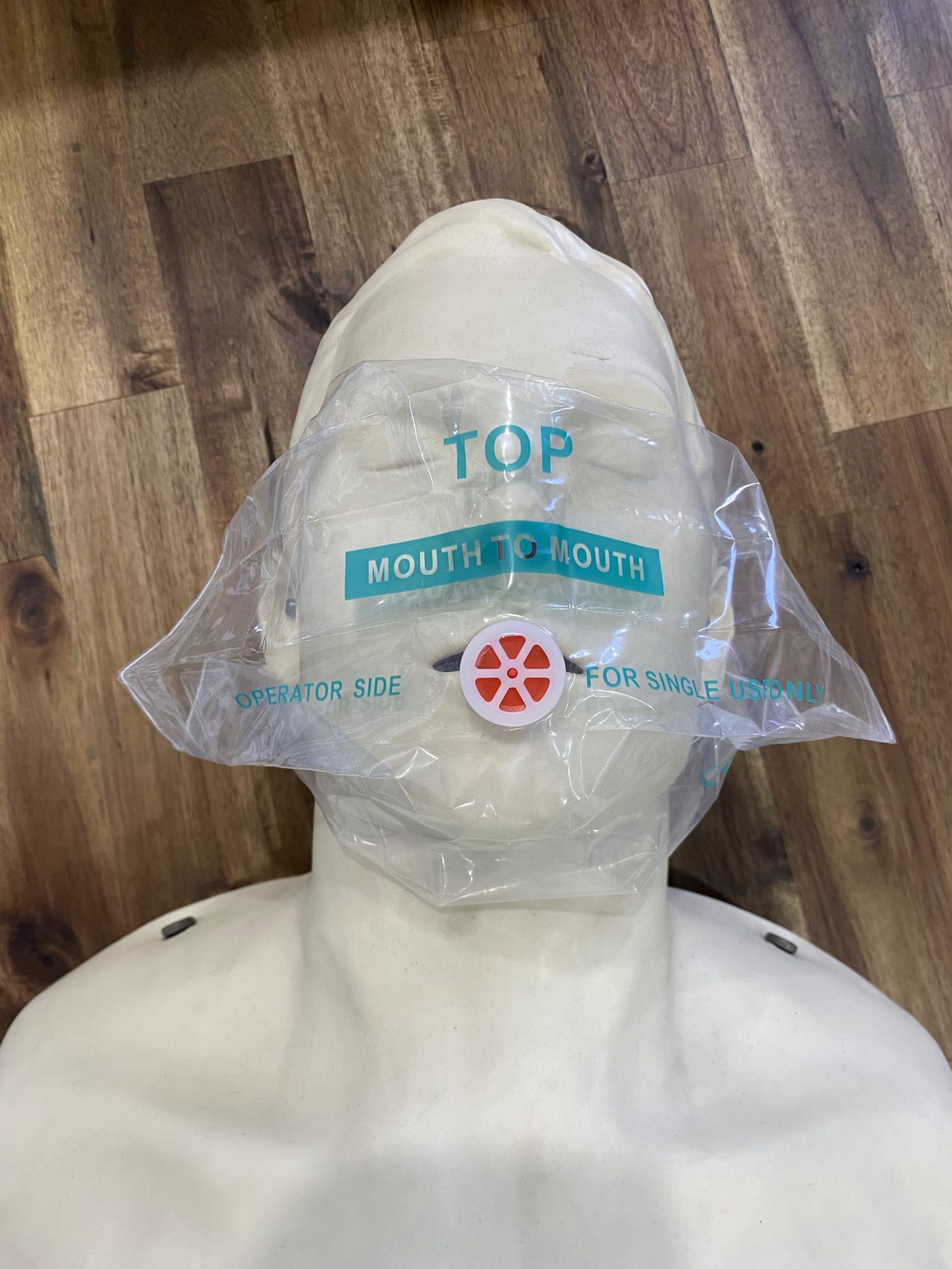 CPR Face Shield Nylon Bag with Keyring - [1 unit] - Defibshop